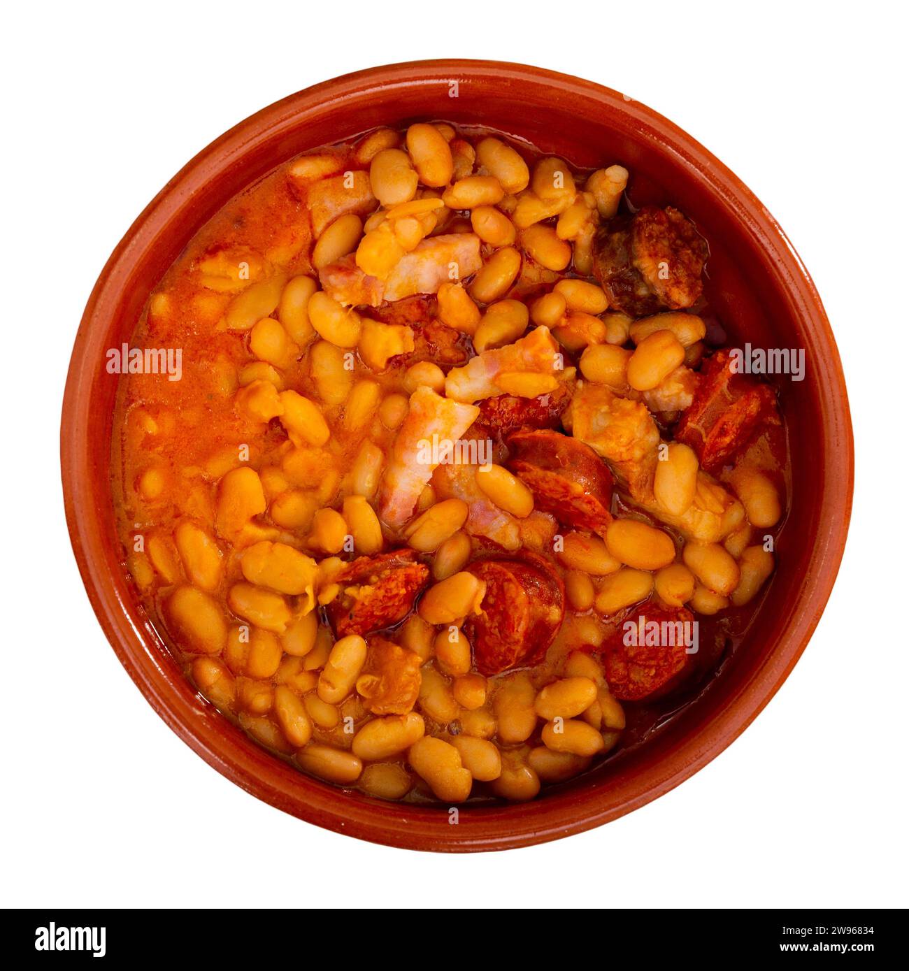 Dish pork served beans Cut Out Stock Images & Pictures - Alamy