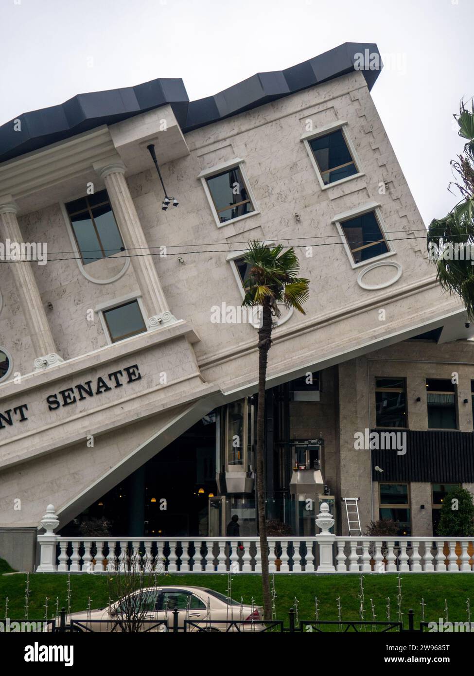 Batumi, Georgia. 12.20.2023 Senate restaurant in Batumi. Restaurant of ...