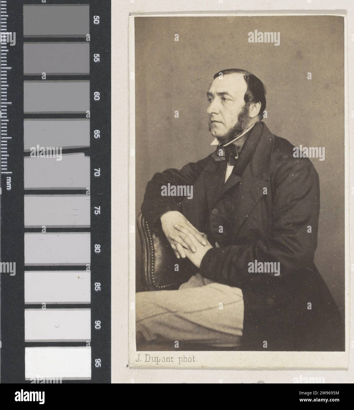 Portrait of the painter Louis Somers, semi -figure, Joseph Dupont, 1861 ...