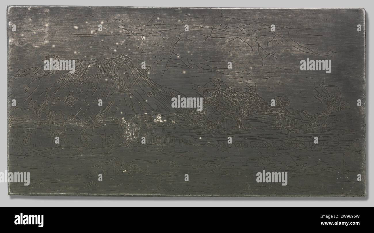 Farm, 1890 zinc etching Stock Photo - Alamy