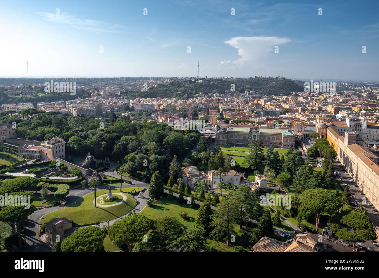 Vatican city aerial view hi-res stock photography and images - Alamy