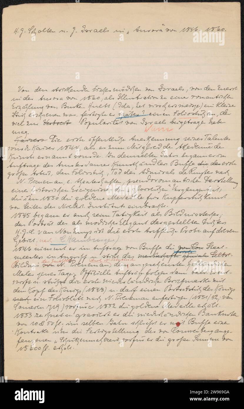 Notes concerning Johann Wilhelm Kaiser (I), Max Dittmar Henkel, 1889 ...