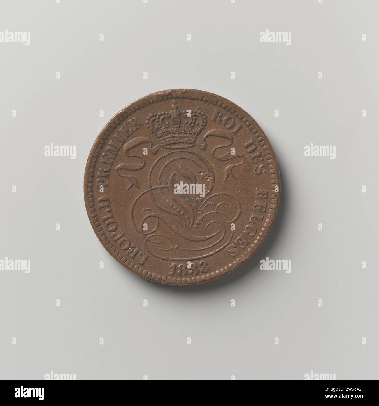 10 centimes from Belgium by Leopold I, 1833 ,, 1833 coin Copper mint ...