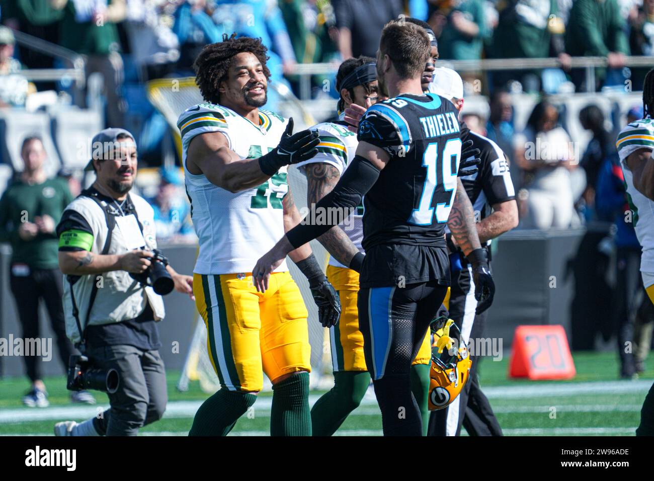 Charlotte, North Carolina, USA, December 24, 2023, Green Bay Packers ...