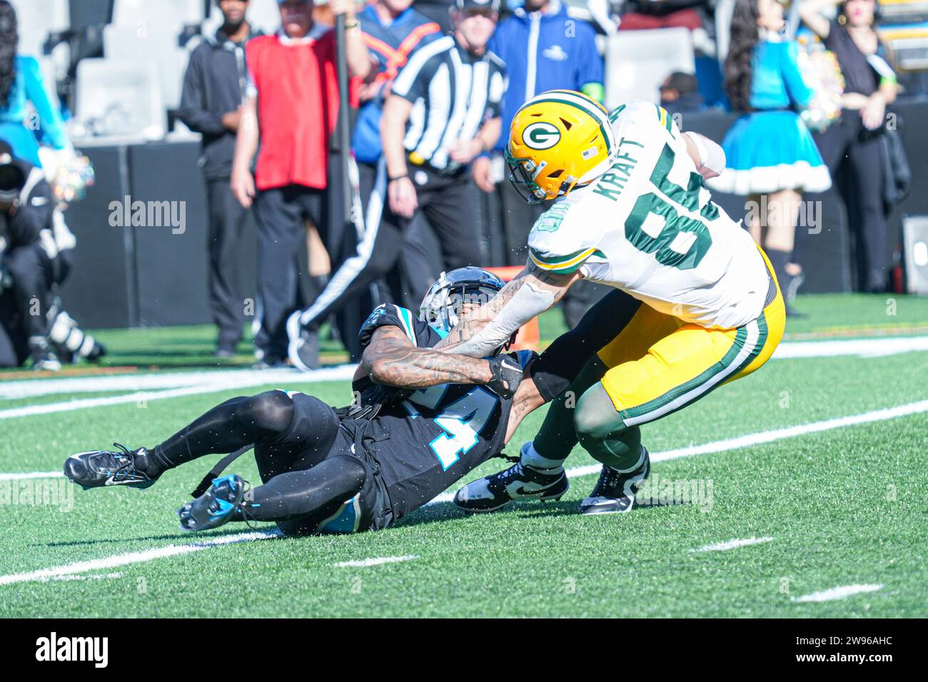 Charlotte, North Carolina, USA, December 24, 2023, Green Bay Packers ...