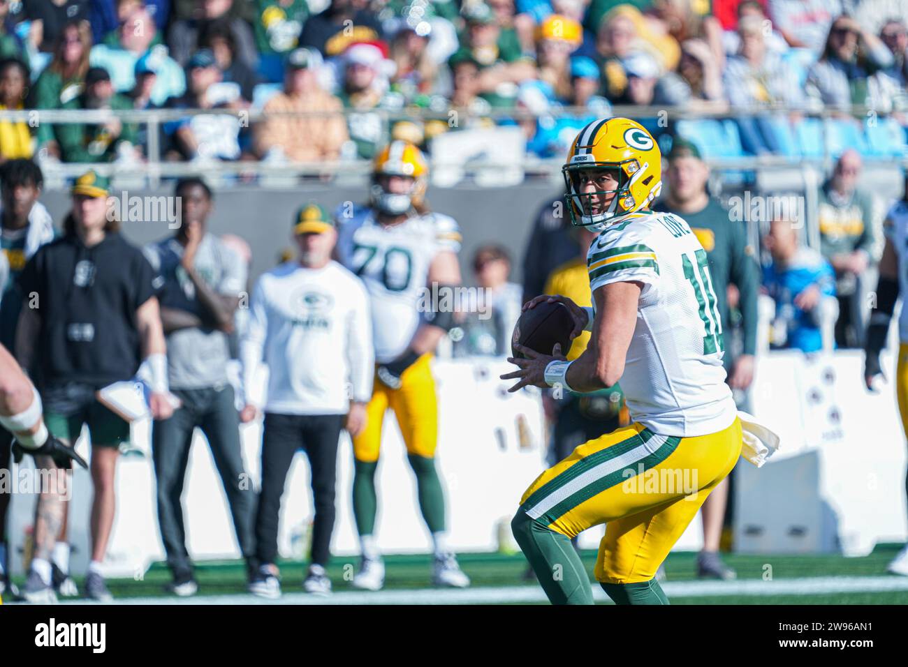 Charlotte, North Carolina, USA, December 24, 2023, Green Bay Packers ...