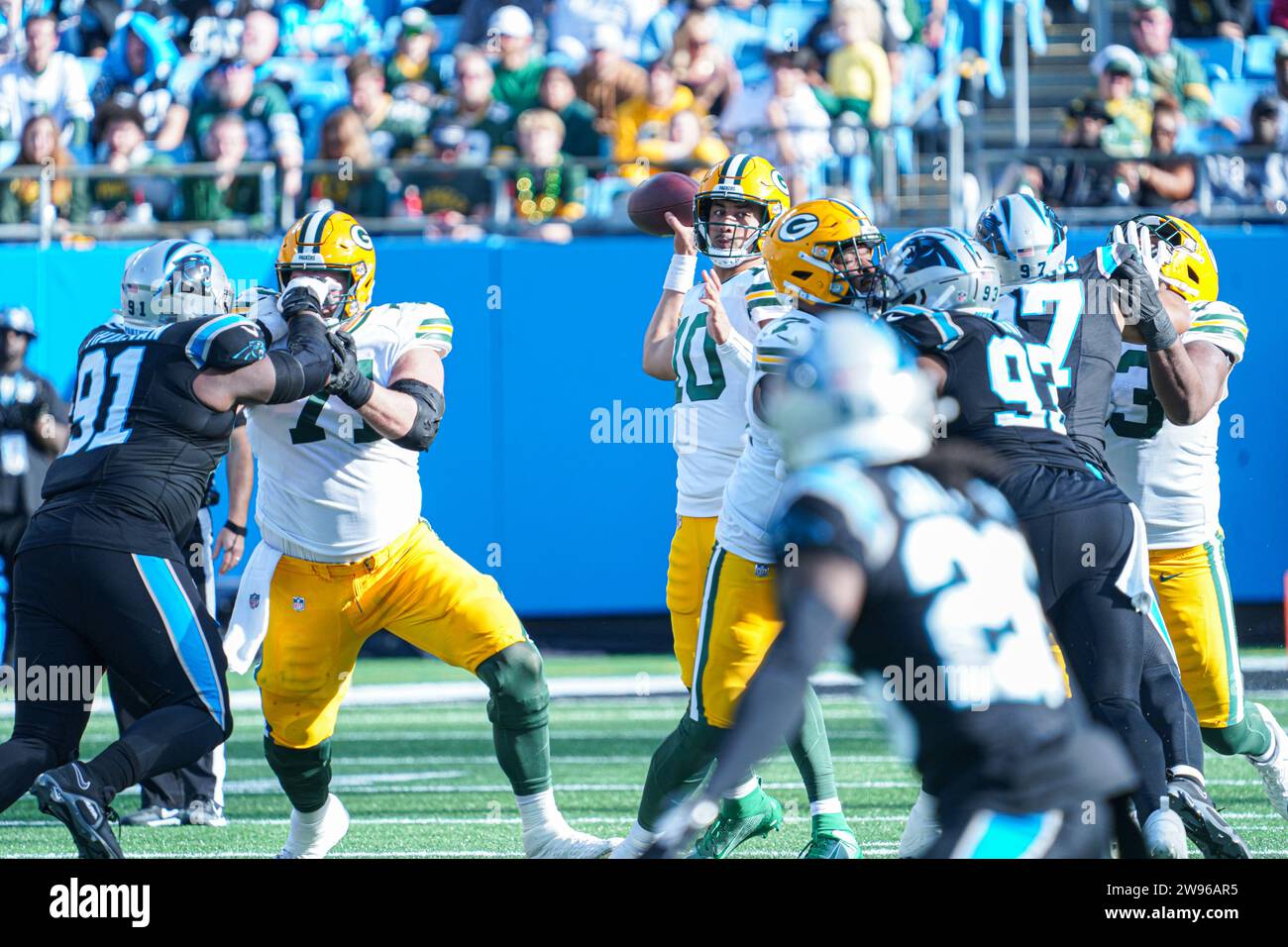 Charlotte, North Carolina, USA, December 24, 2023, Green Bay Packers ...