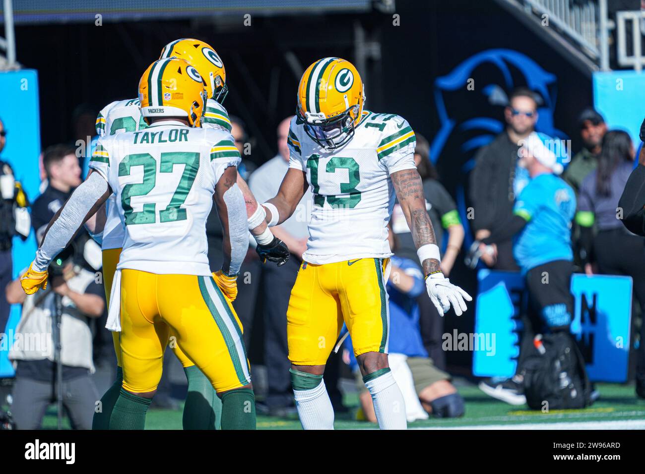 Charlotte, North Carolina, USA, December 24, 2023, Green Bay Packers ...