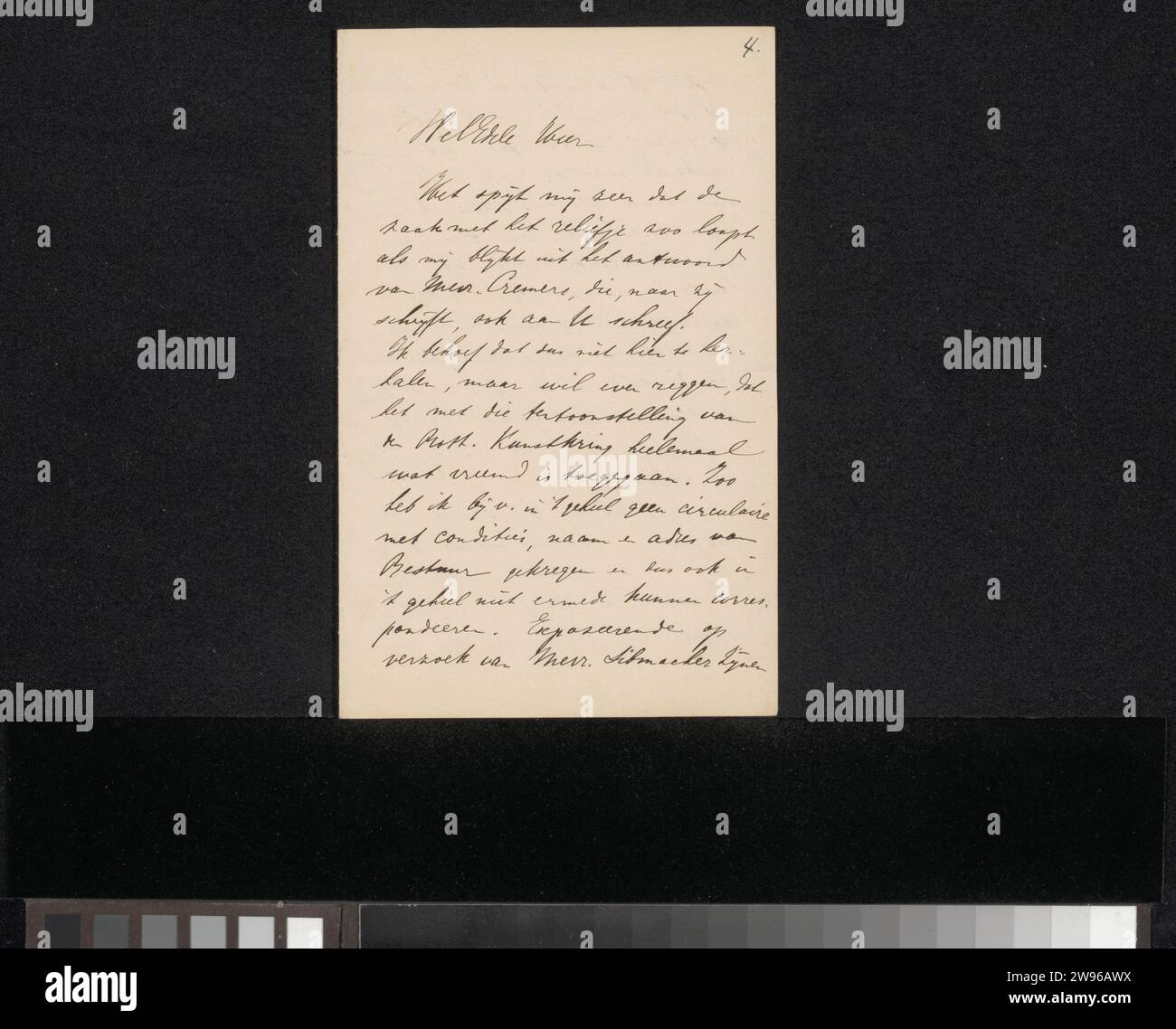 Letter to Pieter Haverkorn van Rijsewijk, Pier Pander, 1874 - 1915 ...