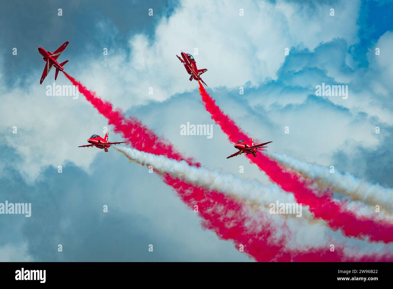 The Red Arrows at RIAT 2023 - RAF Fairford Stock Photo - Alamy
