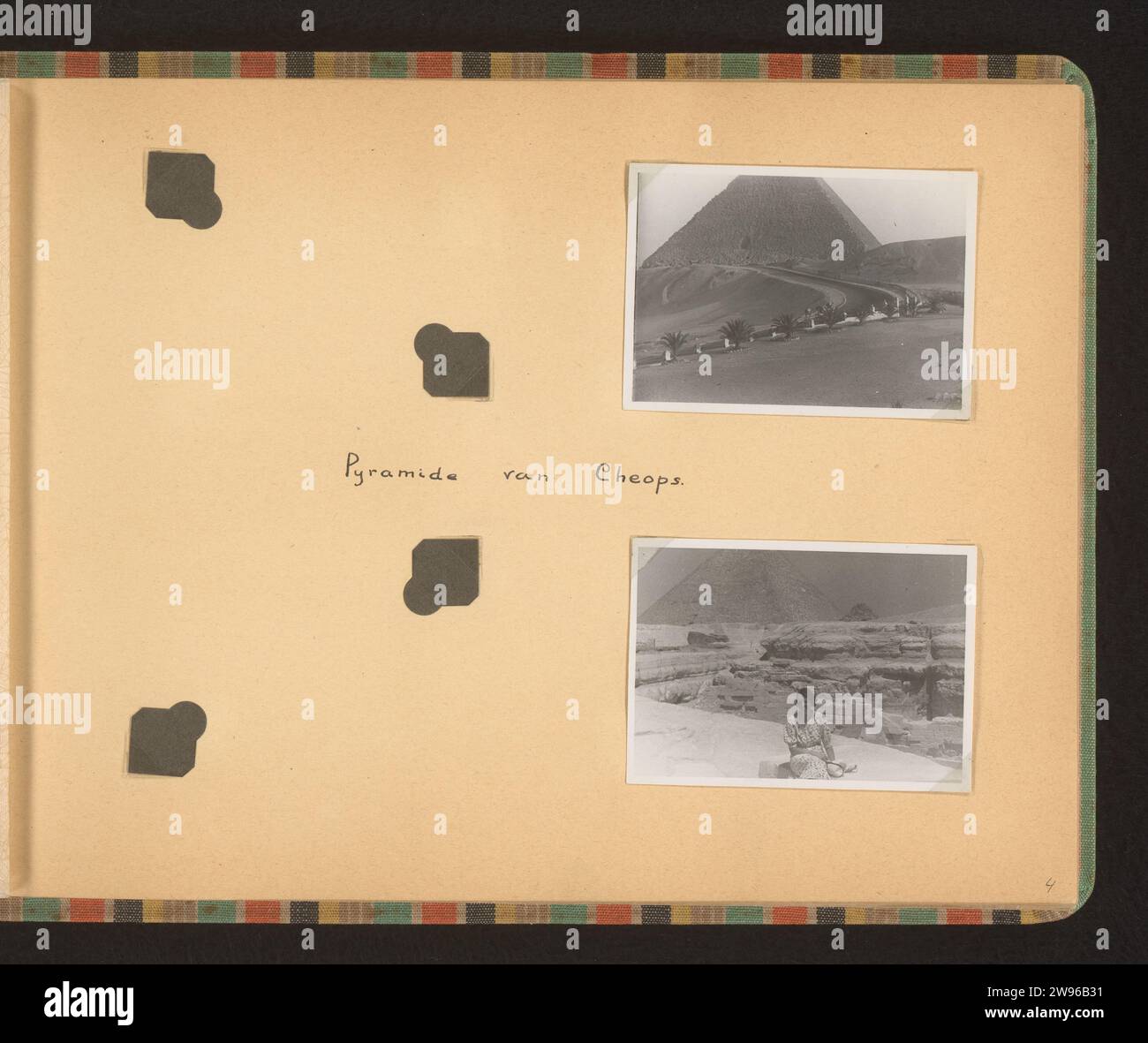 Pyramide van Cheops, anonymous, 1936 photograph Album magazine with two ...