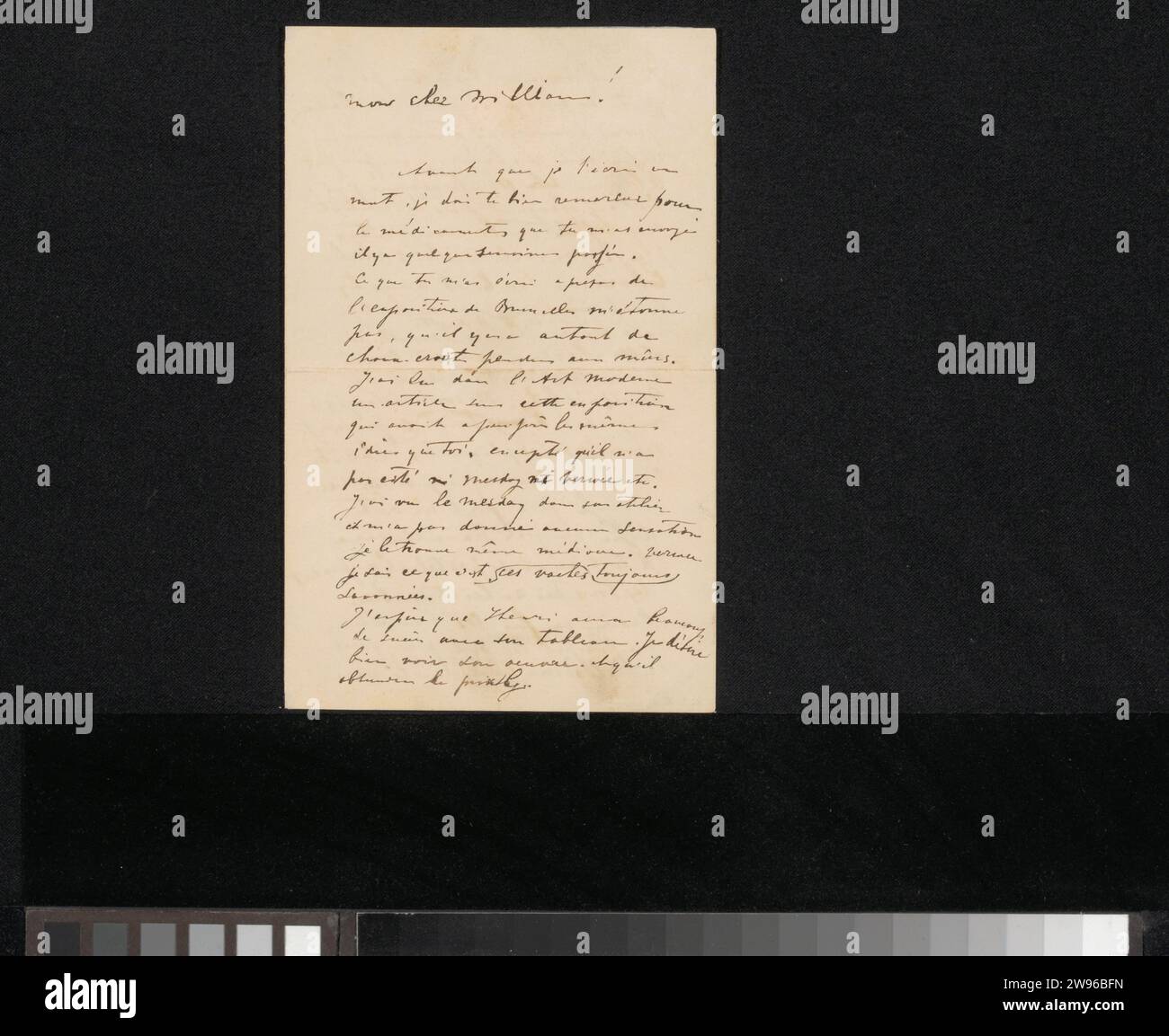 Letter from Jan Toorop to William Degouve de Nuncques, c. 1890 letter ...