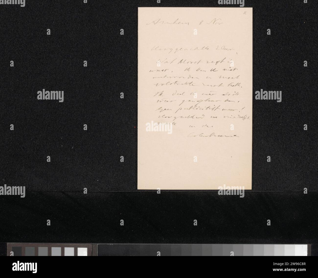 Letter to Pieter Haverkorn van Rijsewijk, Theo Colenbrander, 1851 ...