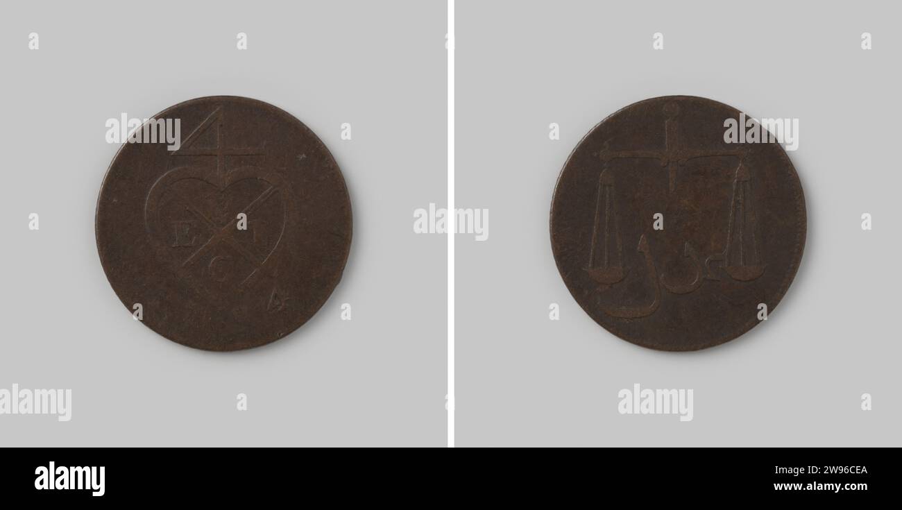 ½ Pice for Bombay in India of the English Oostindische Compagnie (EIC ...