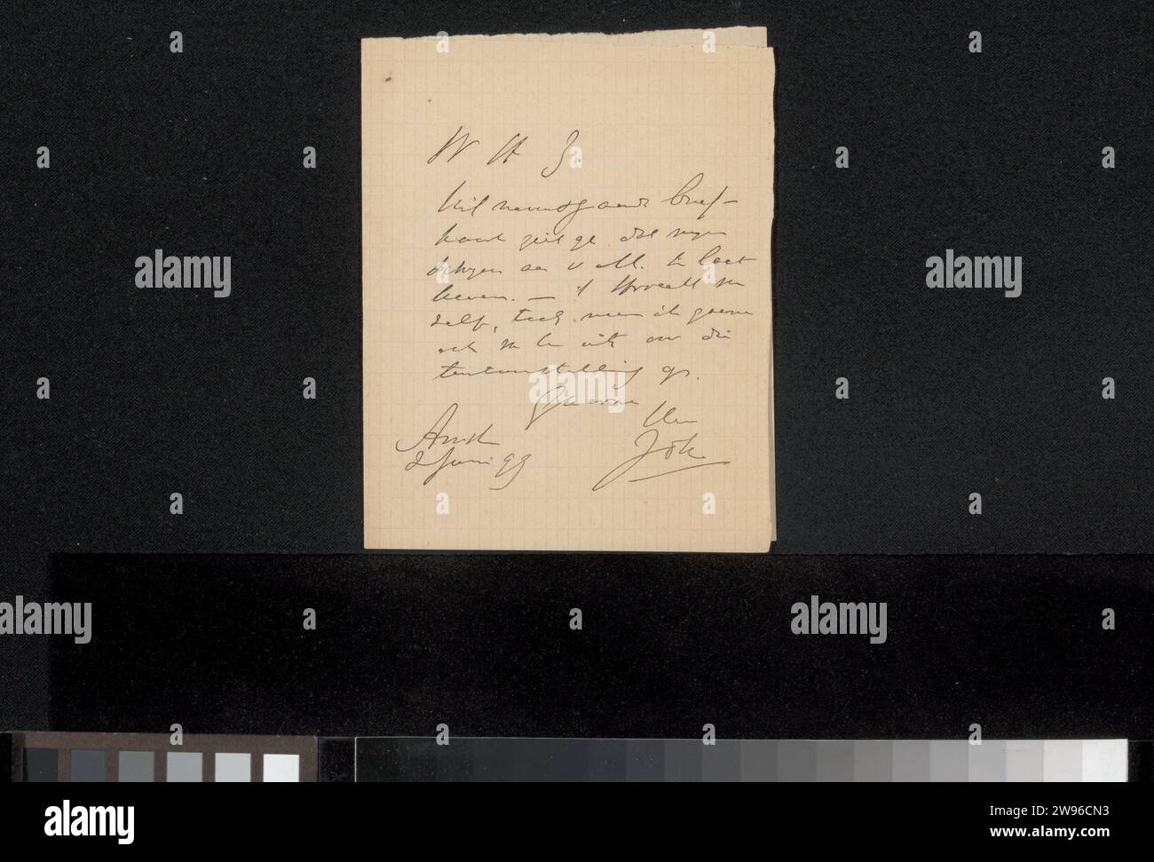 Letter to Philip Zilcken, 1899 letter Amsterdam ink writing (processes ...