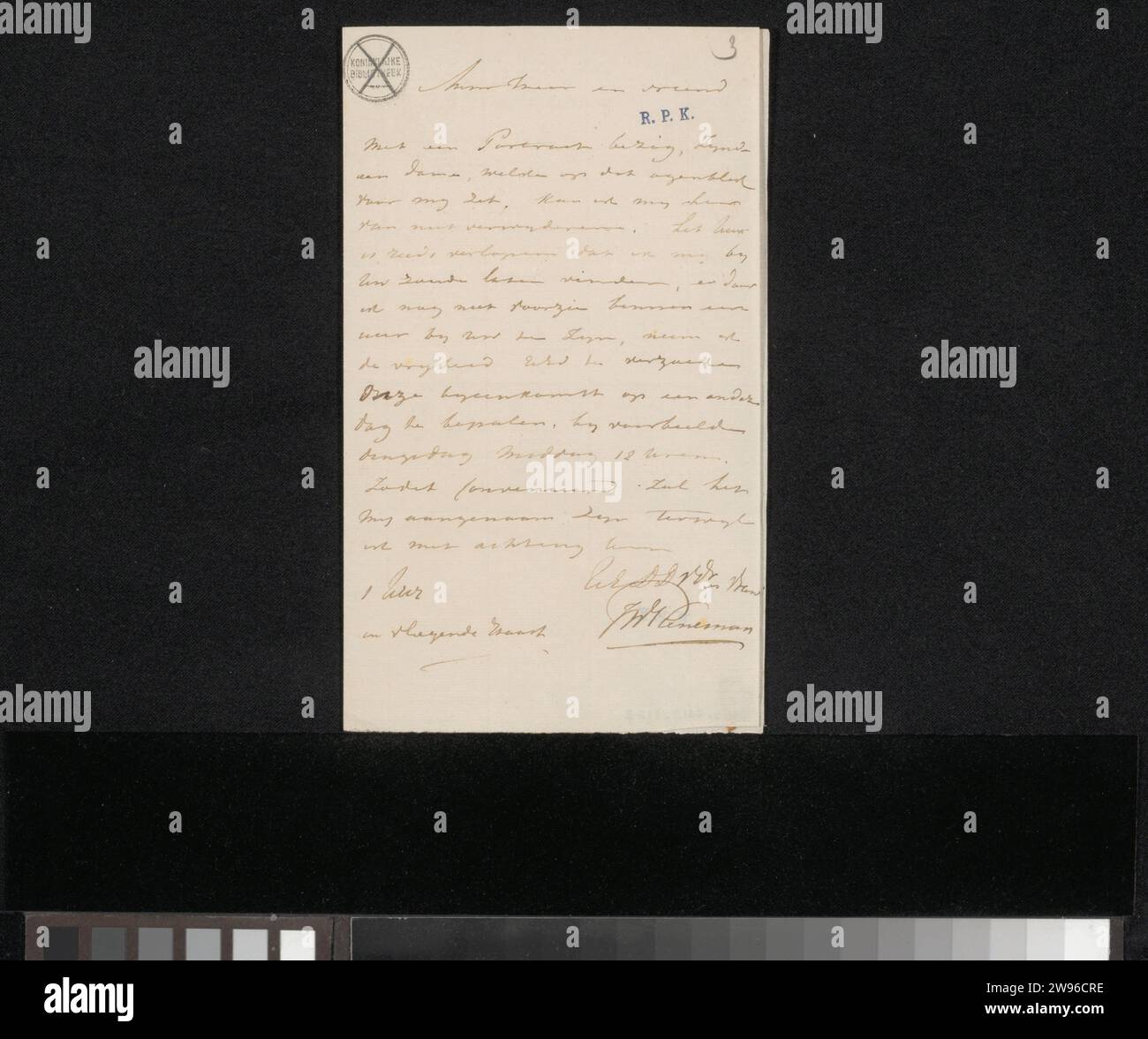 Letter to Ernst Willem Jan Bagelaar, Jan Willem Pieneman, c. 1820 ...