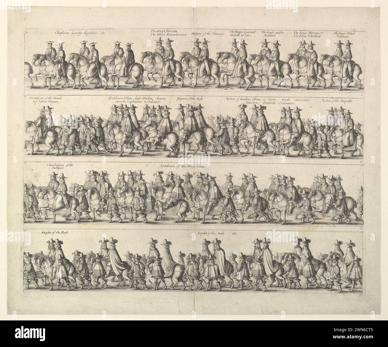 Coronation Procession of Charles II Through London (from John Ogilby's ...