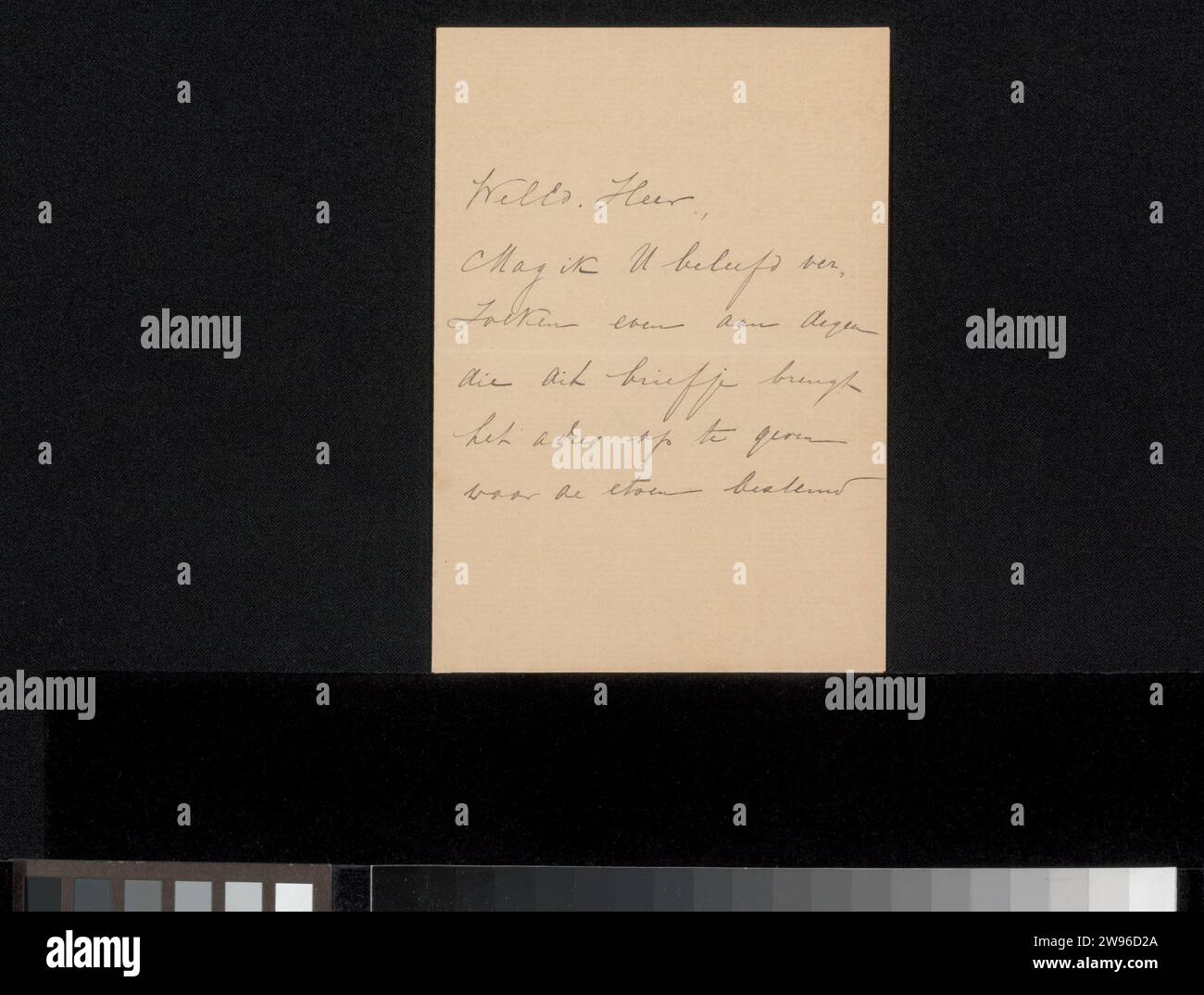 Letter to Philip Zilcken, Henriëtte de Vries, 1877 - 1930 letter paper ...