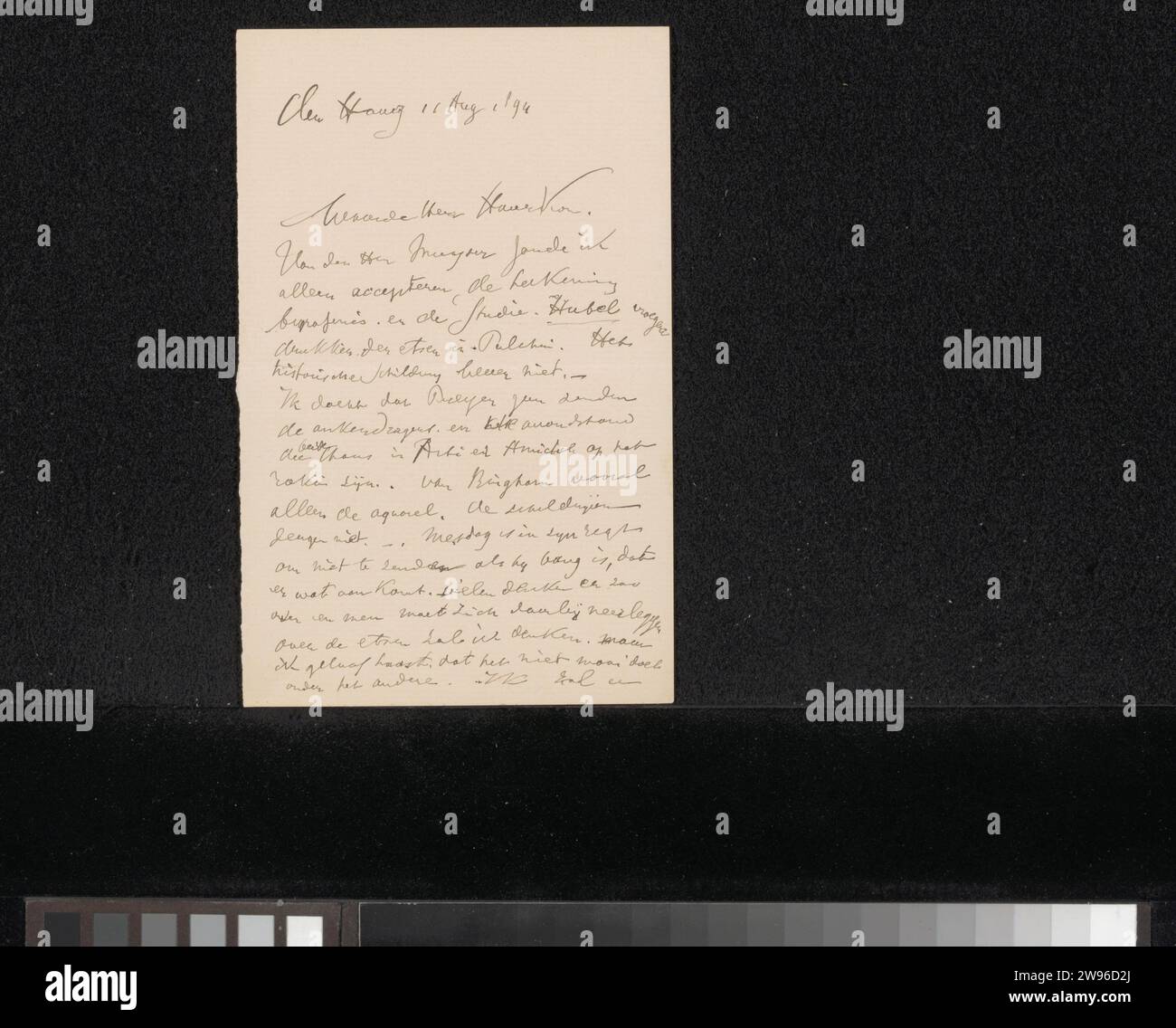 Letter to Pieter Haverkorn van Rijsewijk, Jozef Israëls, 1894 letter ...
