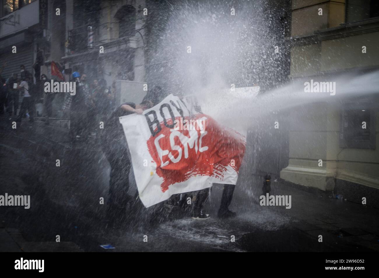 Police watercannon hi-res stock photography and images - Alamy