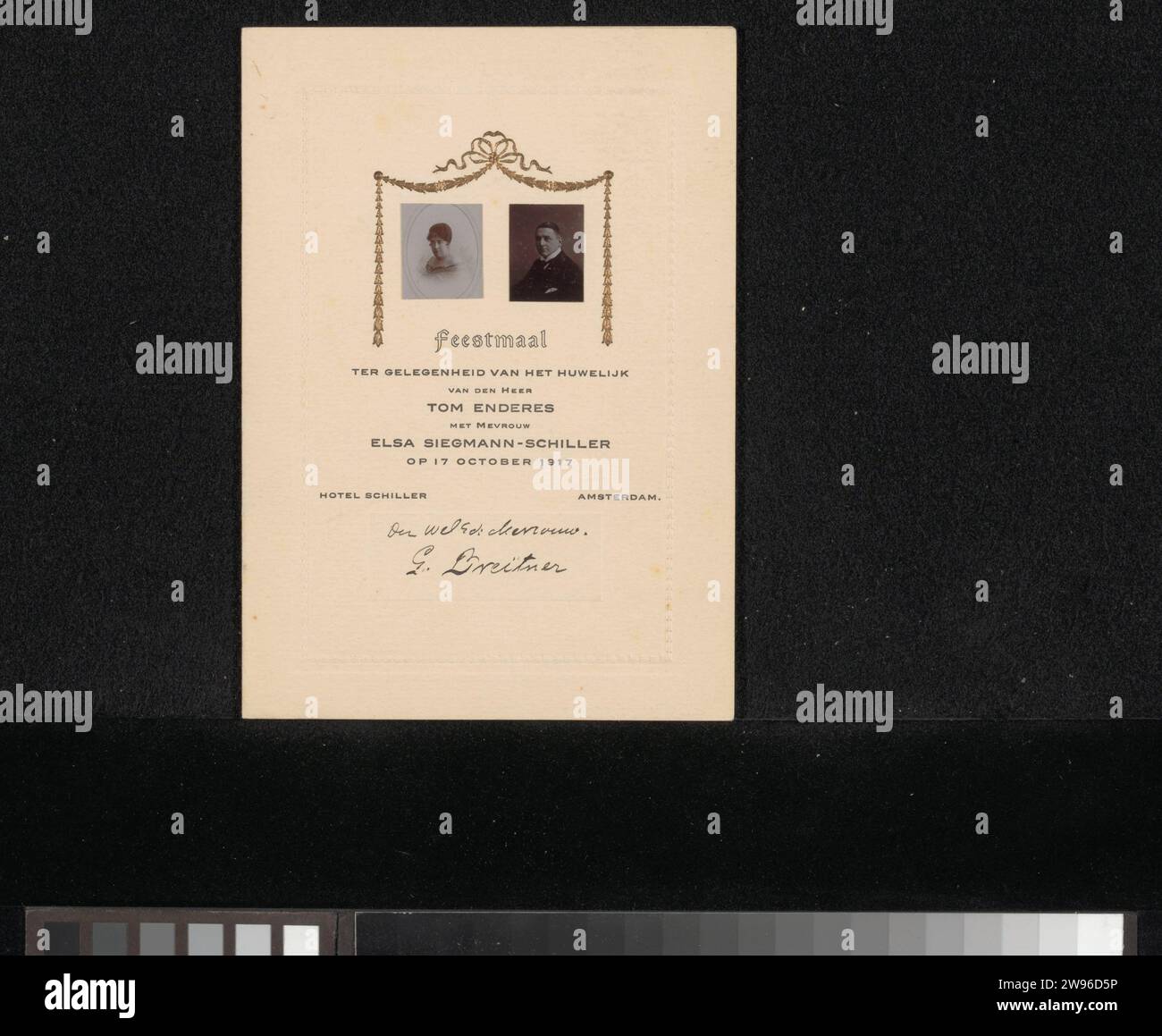 Invitation to a feast to Marie Jordan, Elsa Siegmann-Schiller, 1917 ...