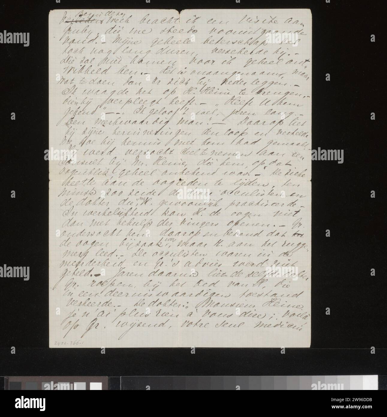 Letter to Anonymous, Andries Bonger, 1871 - 1898 letter The letter is ...