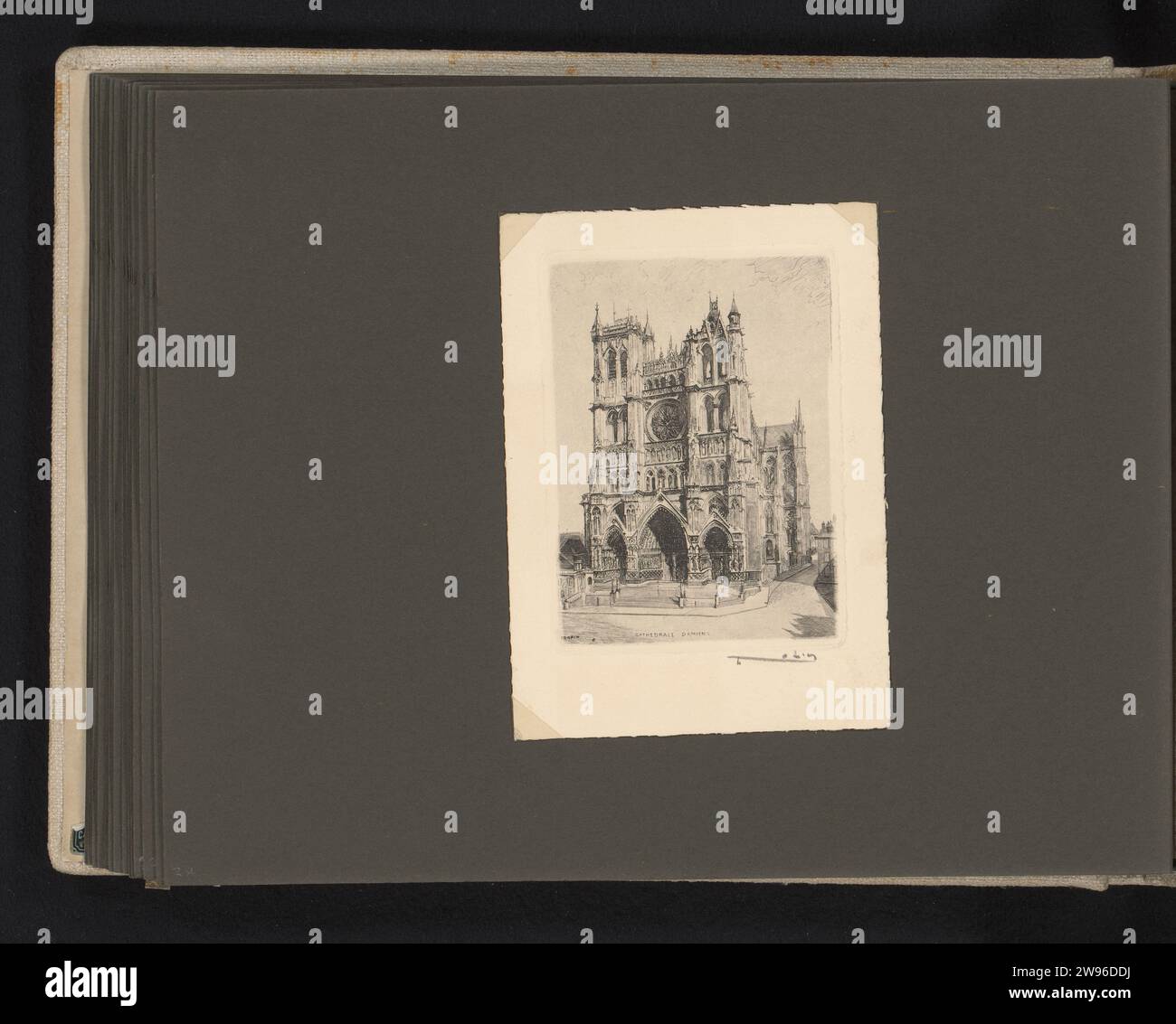 Cathedral Van Amiens, Léopold Robin, 1930 - 1939 print Album magazine ...