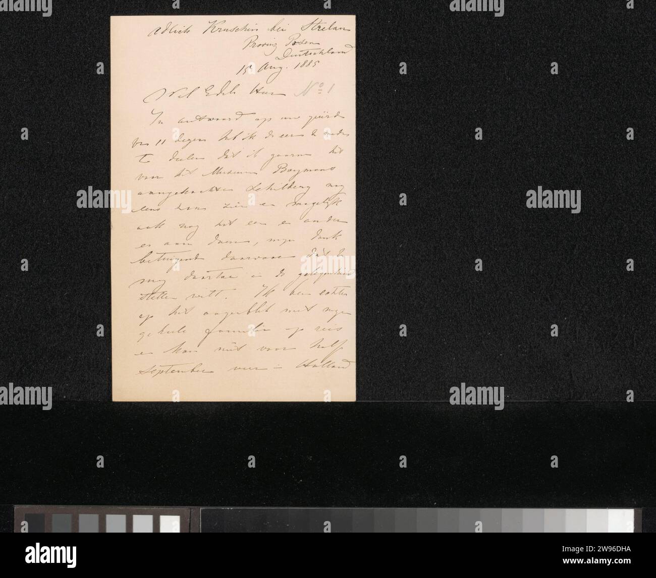 Letter to Pieter Haverkorn van Rijsewijk, David Adolph Constant Artz ...