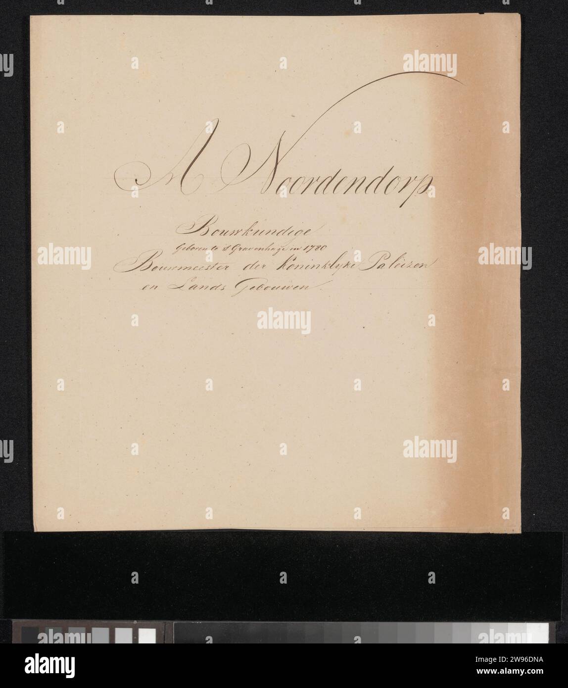 Handwriting concerning Adriaan Noordendorp, Anonymous, 1790 - 1833 ...