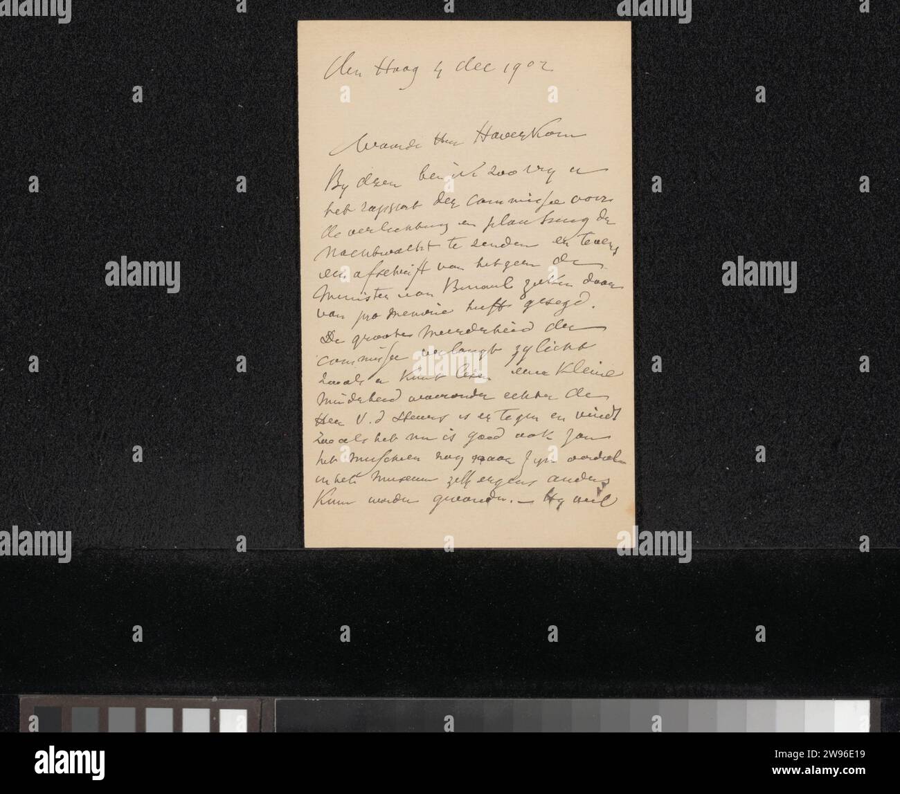 Letter to Pieter Haverkorn van Rijsewijk, Jozef Israëls, 1902 letter ...