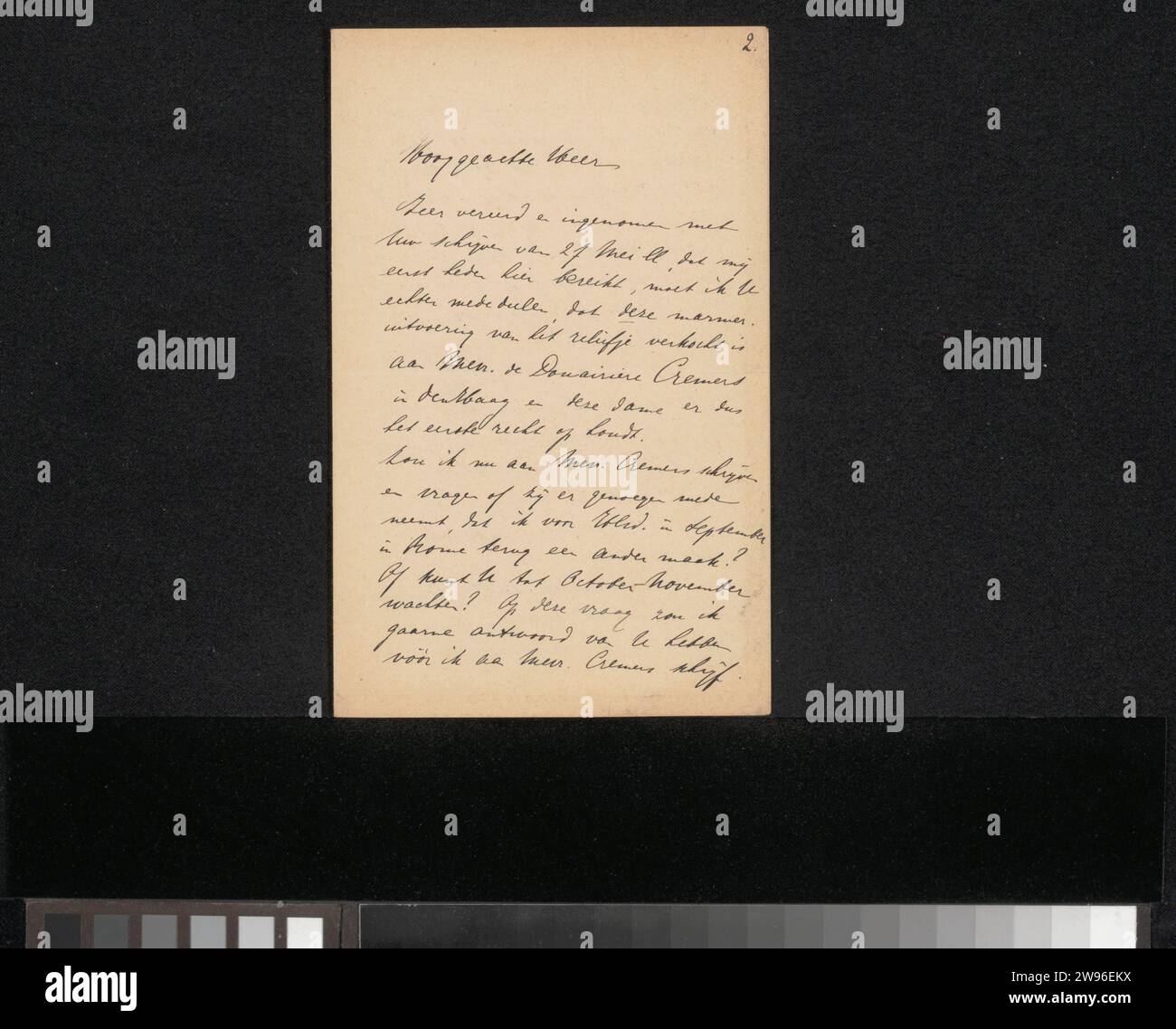 Letter to Pieter Haverkorn van Rijsewijk, Pier Pander, 1898 letter ...