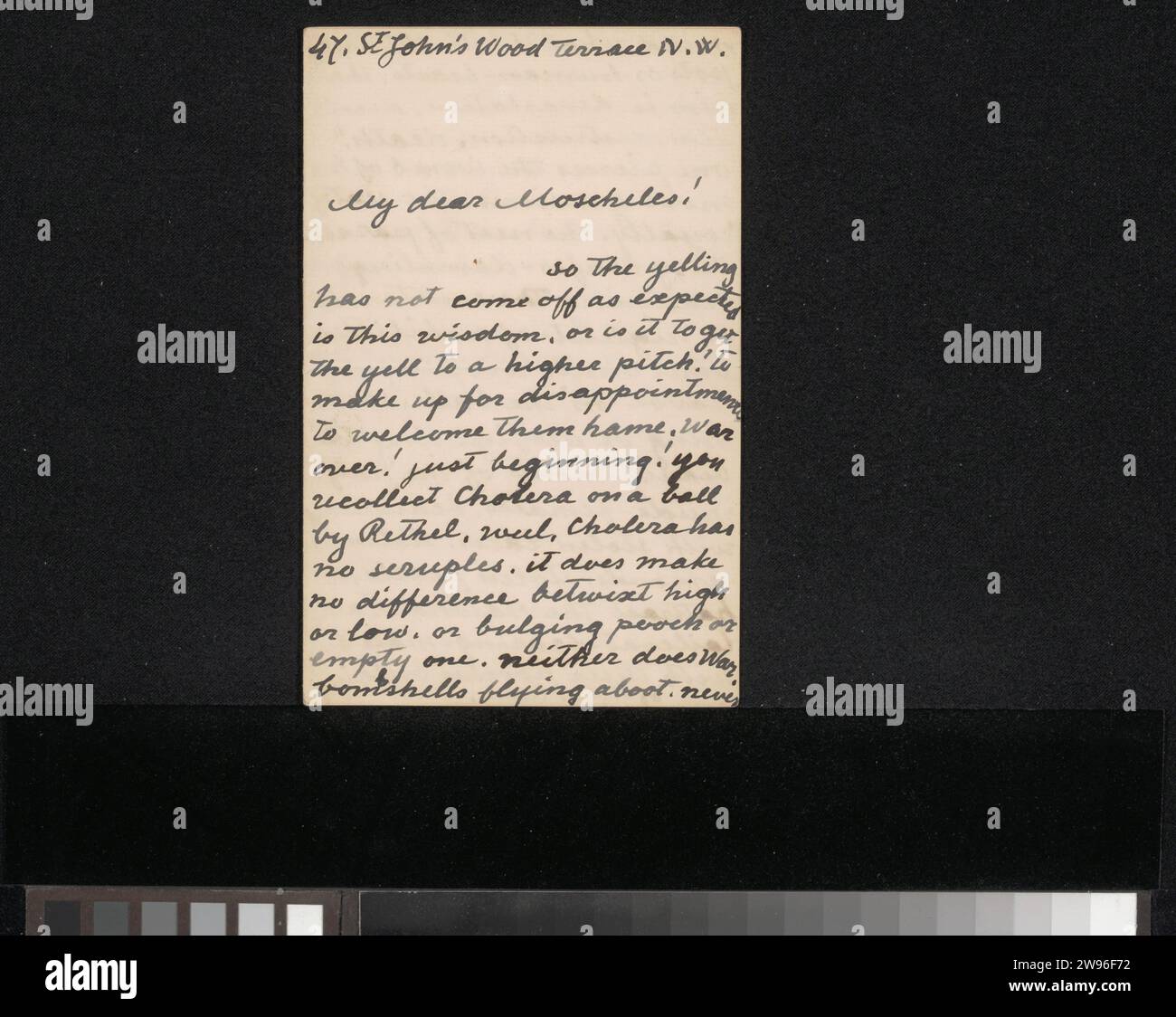 Brief Aan Felix Stone Moscheles, Matthijs Maris, 1888 - letter London ...