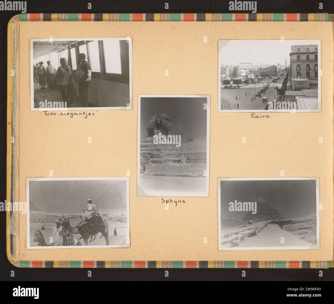 Egypt, Anonymous, 1936 photograph Album magazine with five photos, one ...