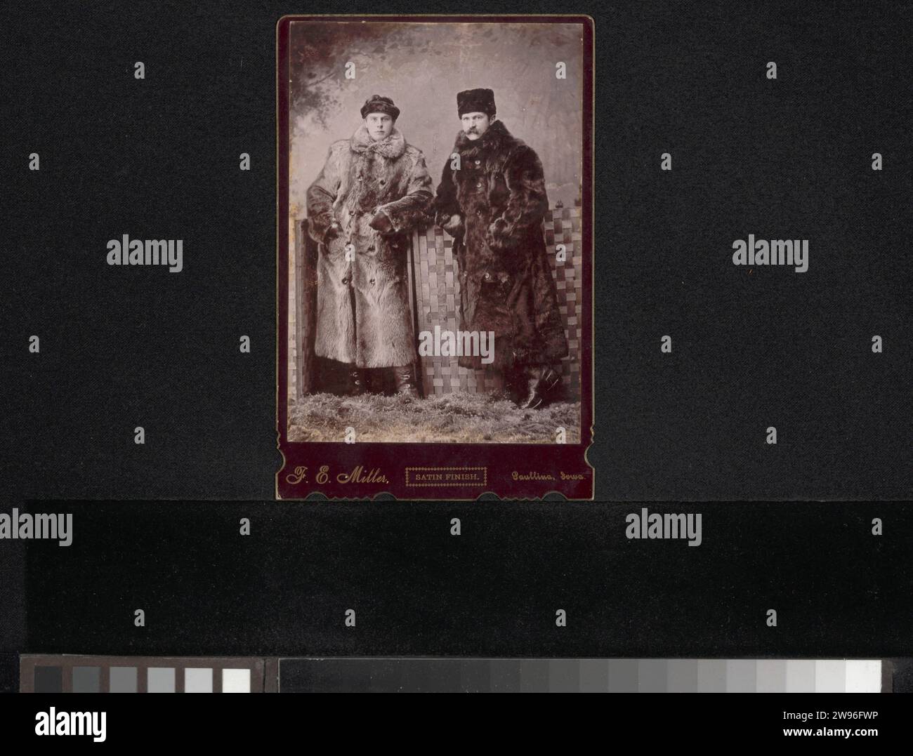 Portrait of Michiel Plemp and an unknown man, J.E. Miller, c. 1880 - c ...