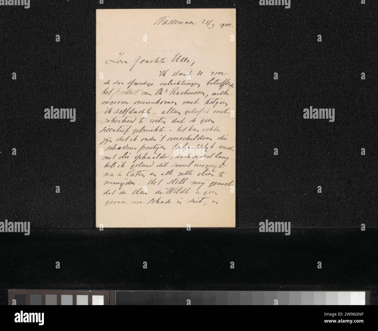 Letter to Pieter Haverkorn van Rijsewijk, Pieter de Josselin de Jong ...