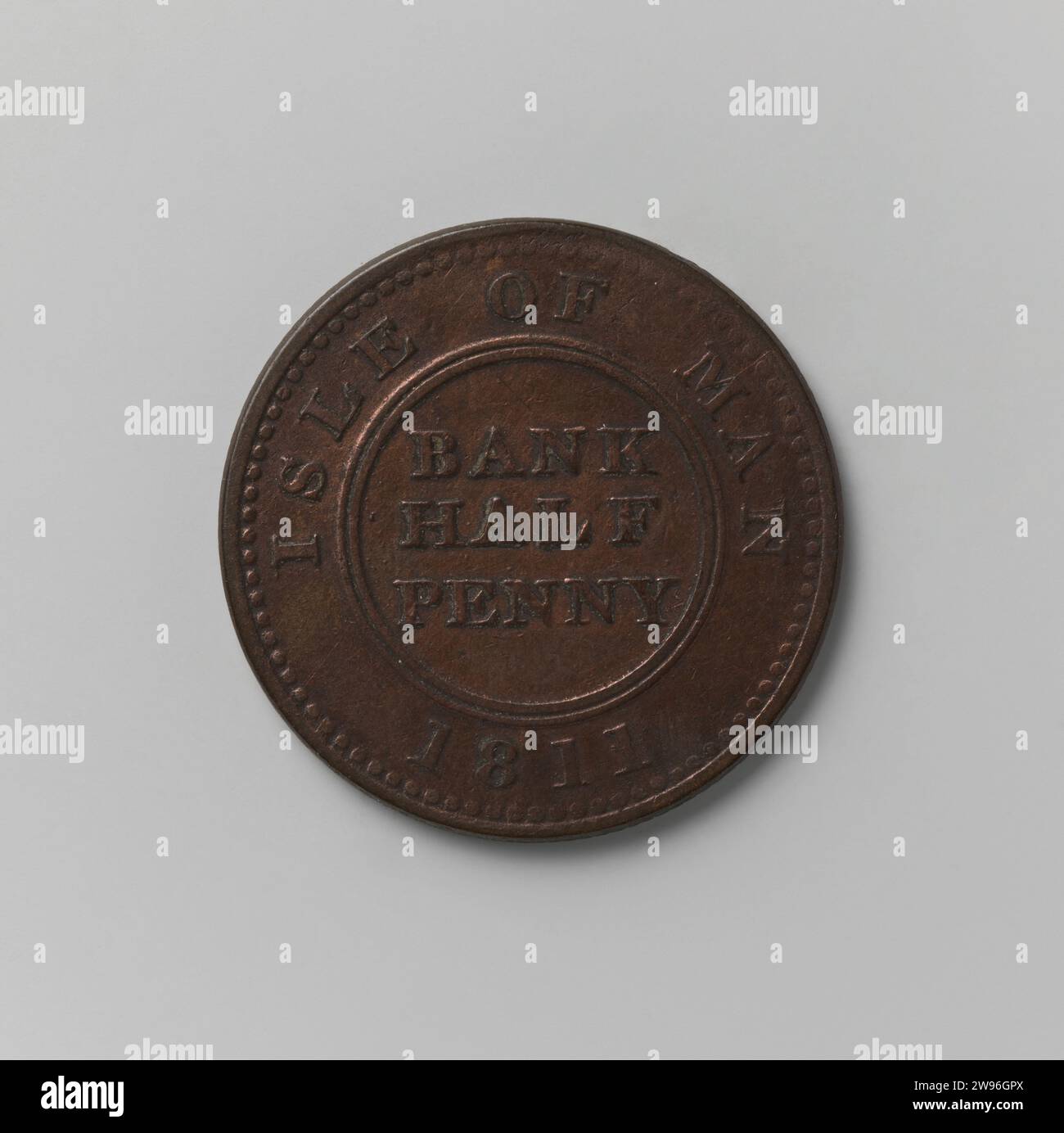 Token for ½ penny from the island of Man, 1811 ,, 1811 coin Copper ...