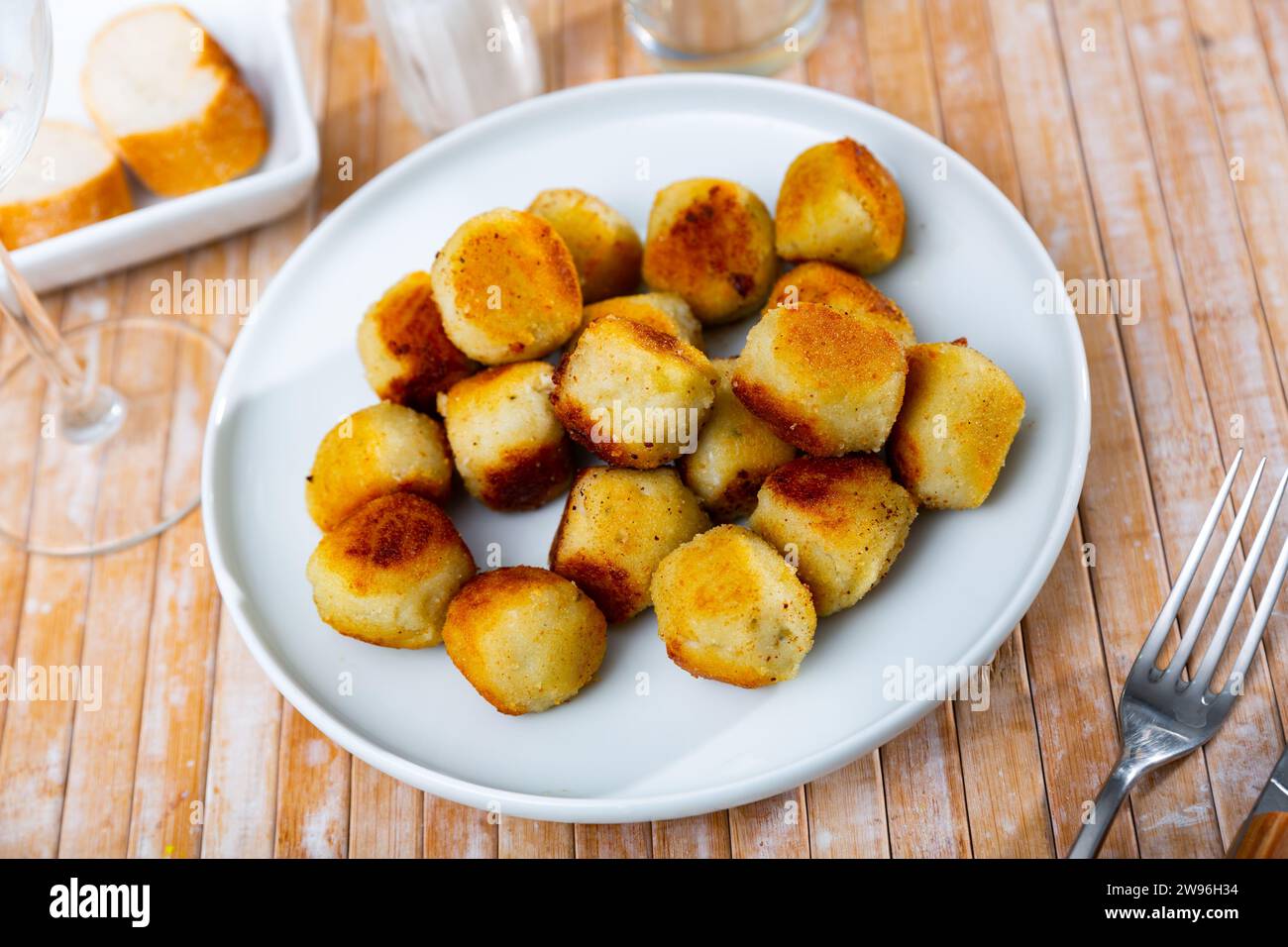 Classic French style croquettes, hand-formed, breaded and deep-fried ...