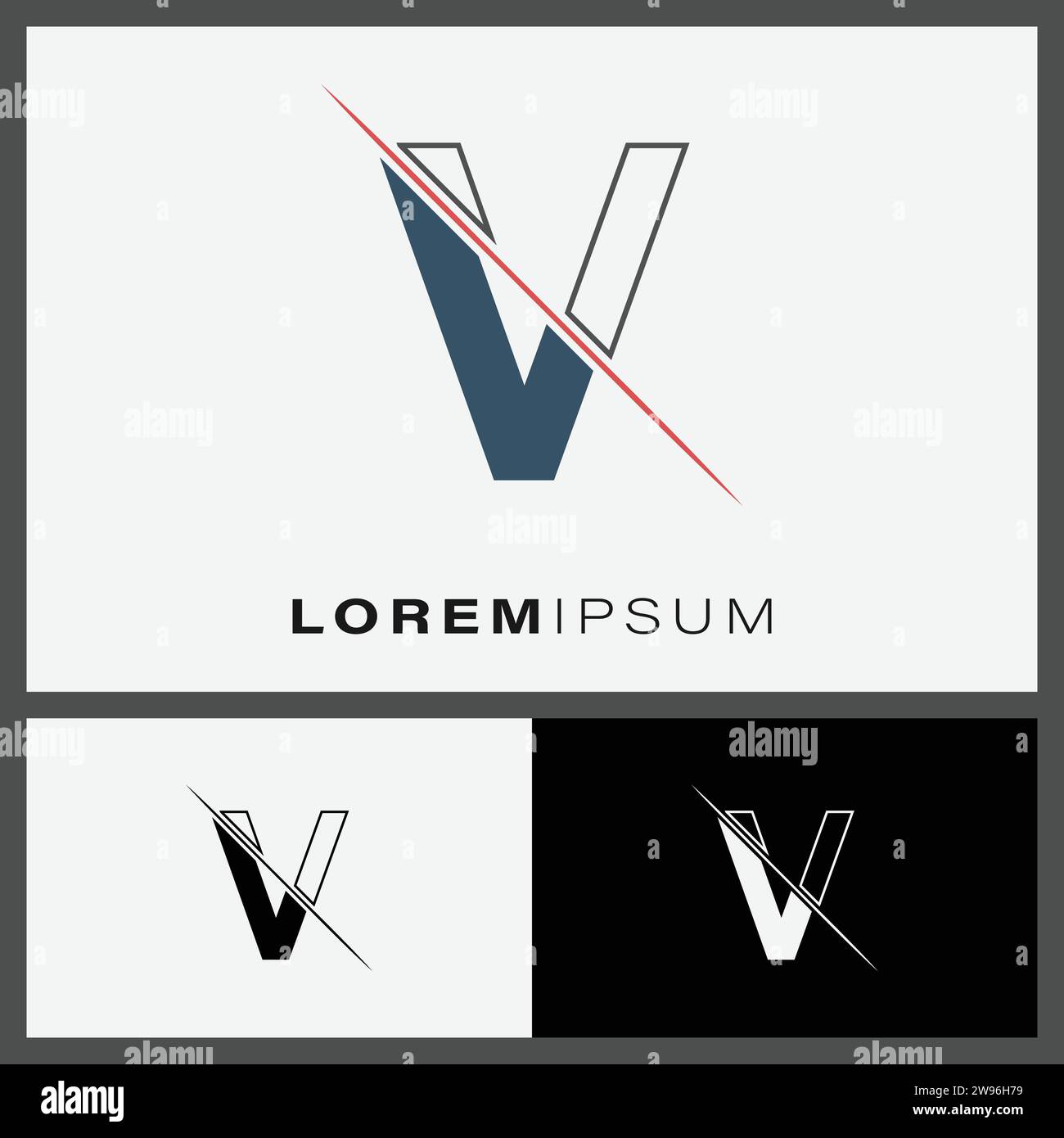 Cut in v Stock Vector Images - Alamy