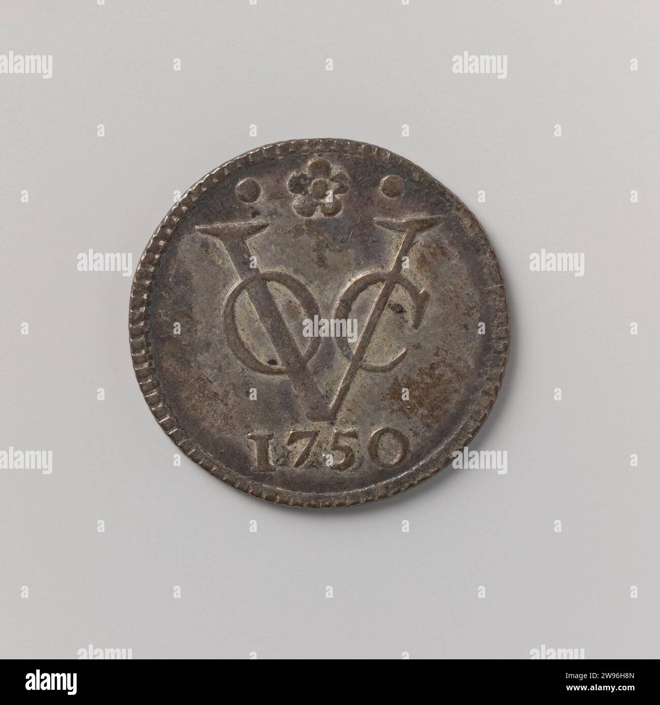 Exit in silver from Dang of the VOC from Holland, 1750, United ...