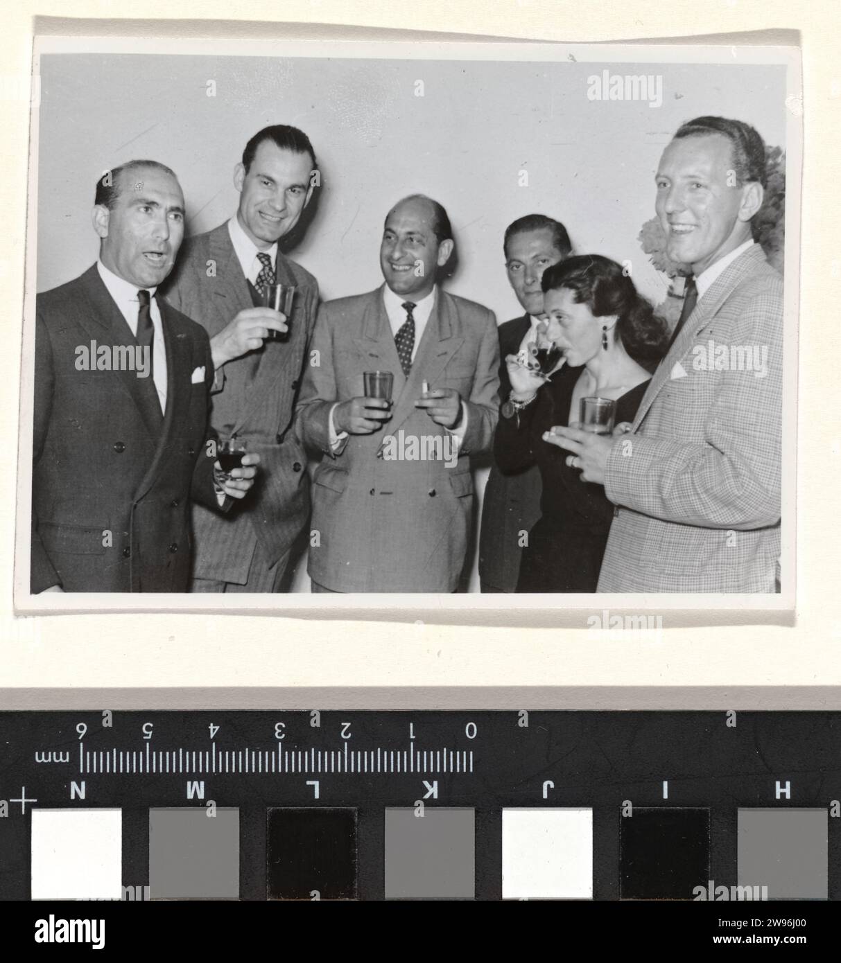 Gideon Elon with four unknown men and an unknown woman, during a ...