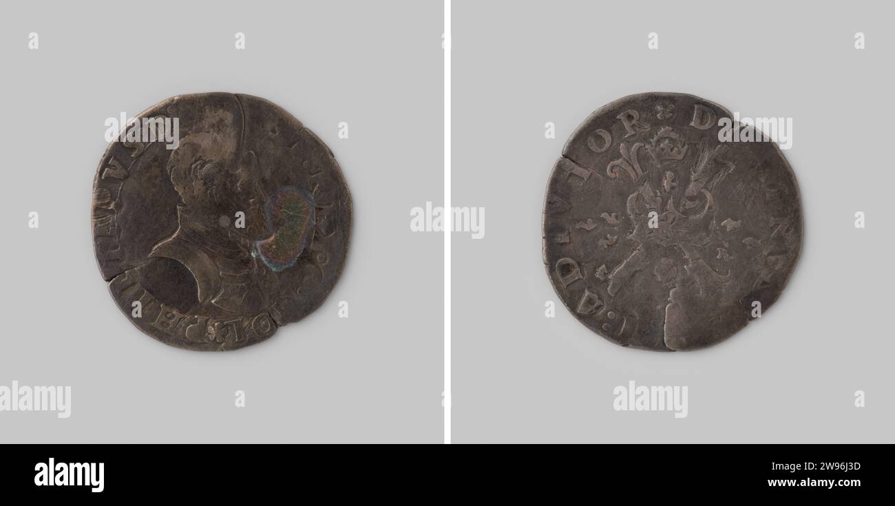 Dutch Tenth Philipsdaalder of Philips II, 1555-1598, Philip II (King of ...