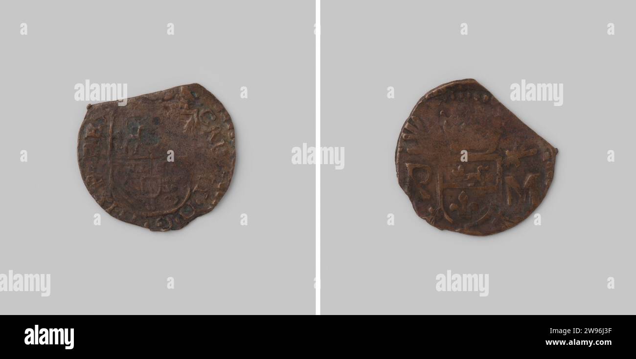 Roermondse Val, Stad Roermond, 1678 - 1679 coin Front: Crowned coat of ...