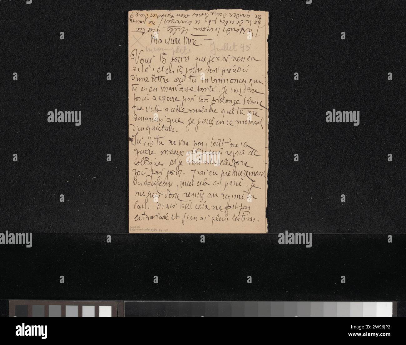 Brief Aan Héloïse Bernard -Bodin, Émile Bernard, 1878 - 1941 letter ...