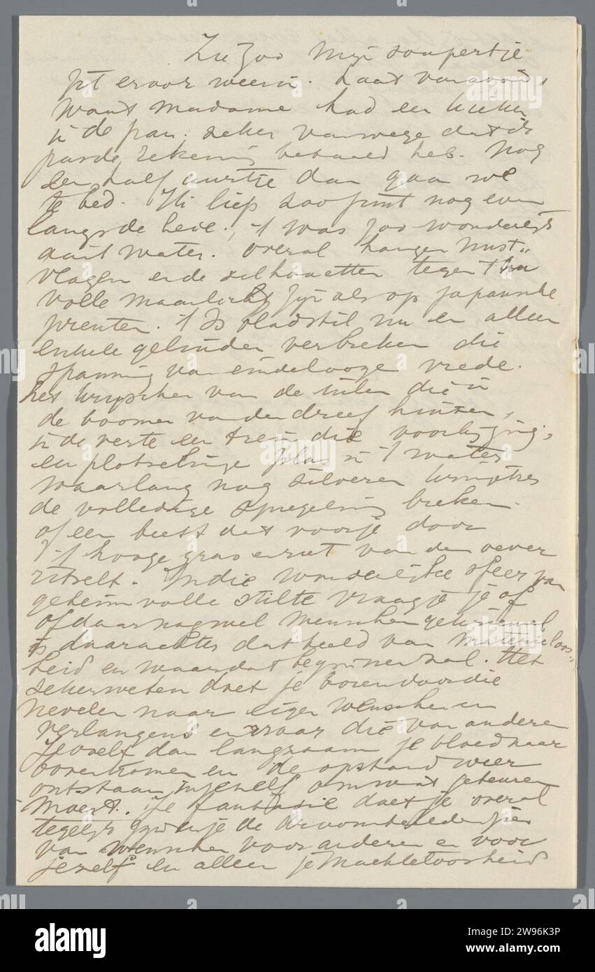 Letter to Jan Ponstijn and Henriëtte Johanna Petronella van Hilten, Leo ...