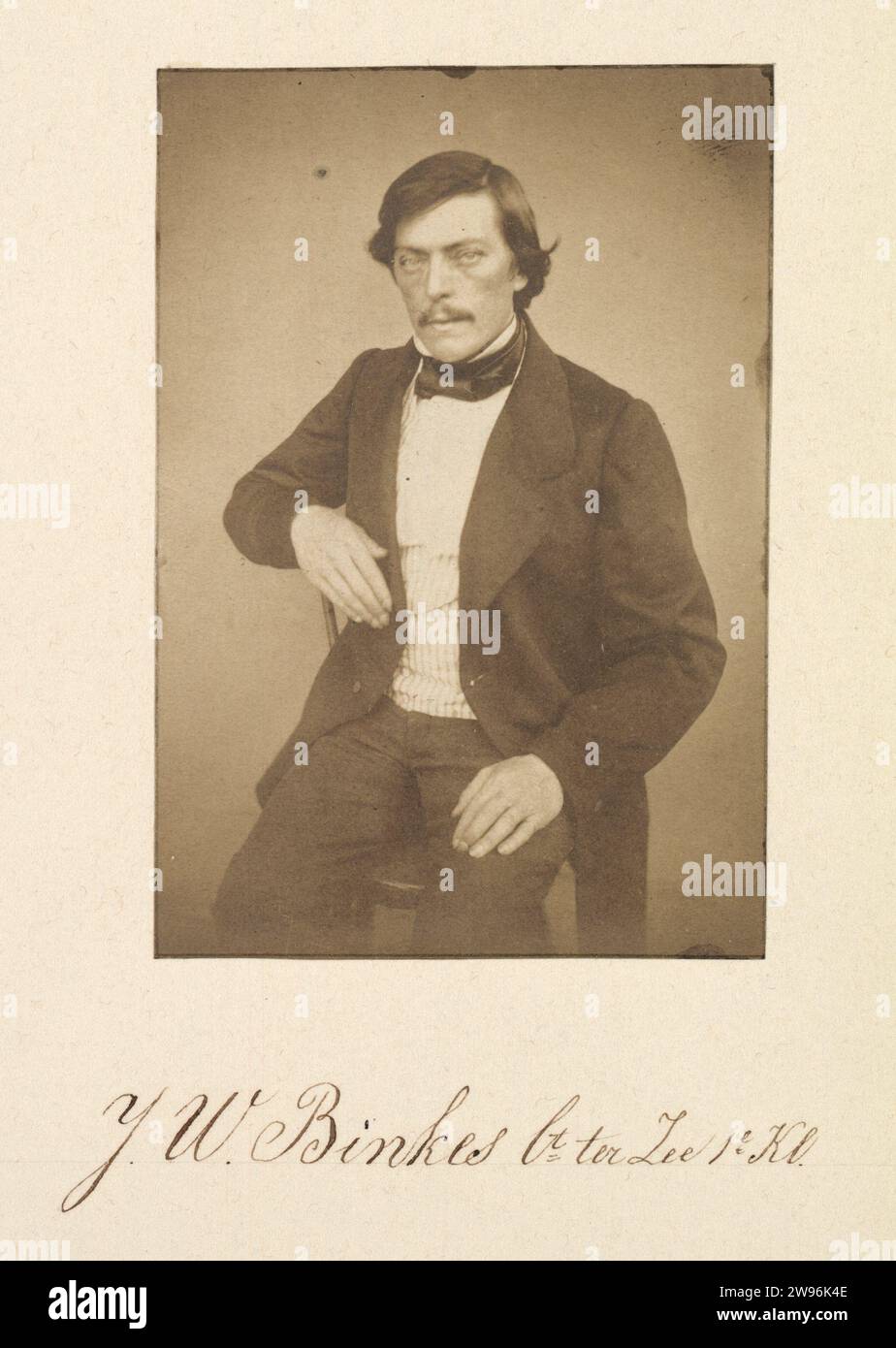 Portrait of Johan Willem Binkes, scientific sea officer (1828-1891 ...