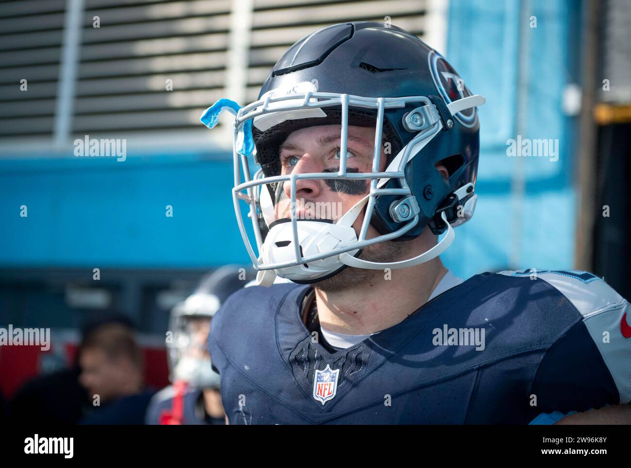 Nashville, Tennessee, USA. 24th Dec, 2023. Tennessee Titans players ...