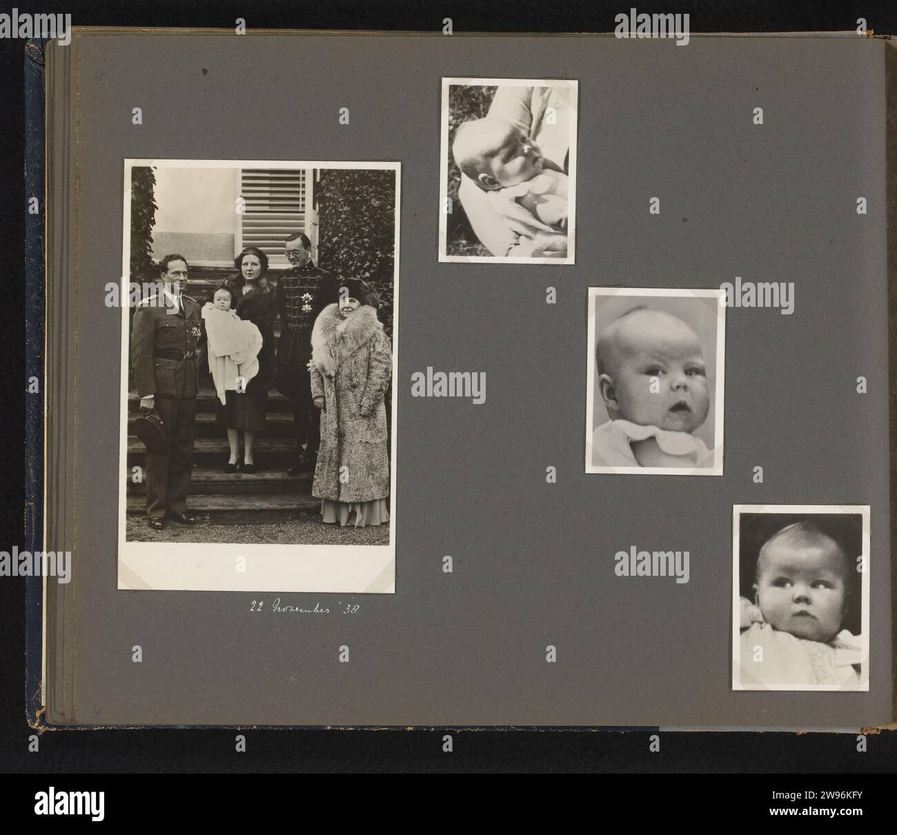 Visit of King Leopold, at the Kon family in Soestdijk, Anonymous, 1938 ...