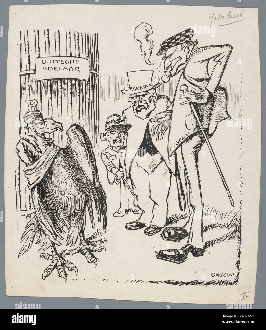 France and England and the German Eagle, Patricq Kroon, 1918 - 1925 ...