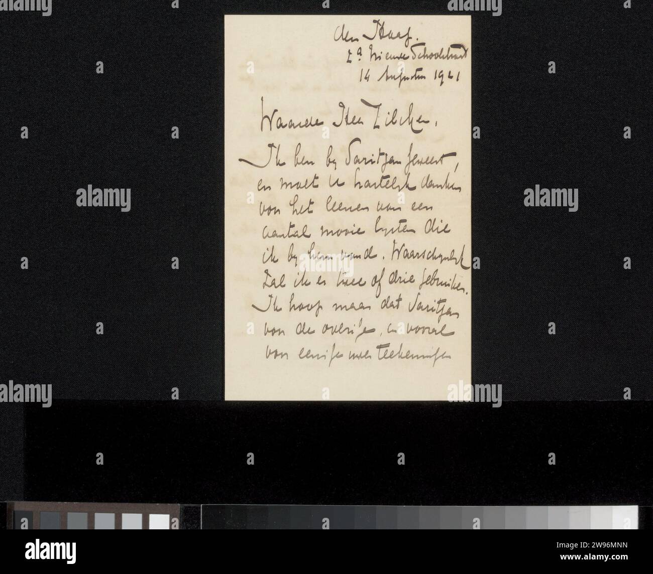 Letter to Philip Zilcken, Otto Johan Willem Carel Graaf van Bylandt ...