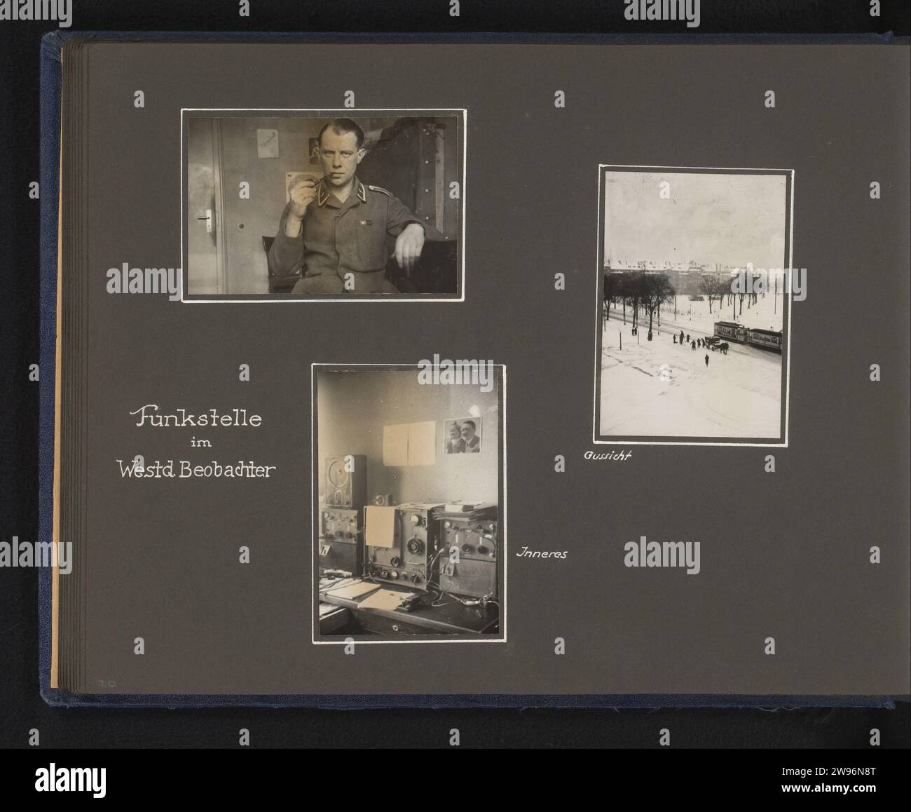 Radioinstallatie, anonymous, 1939 - 1940 photograph Album magazine with ...